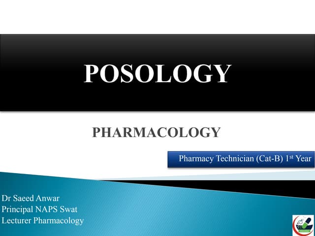 Posology | PPT