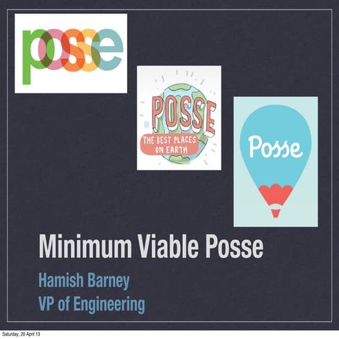 Posse mvp | PPT
