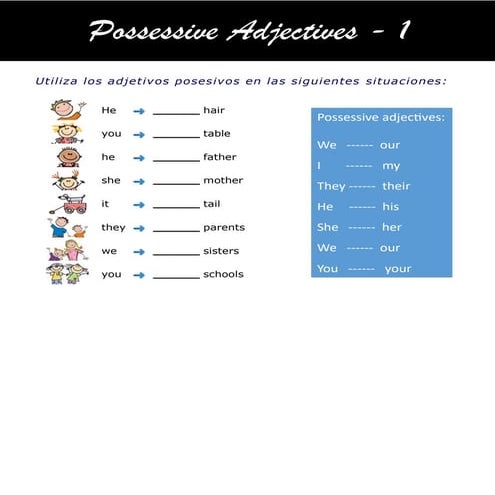 possessive adjectives-1 | PDF