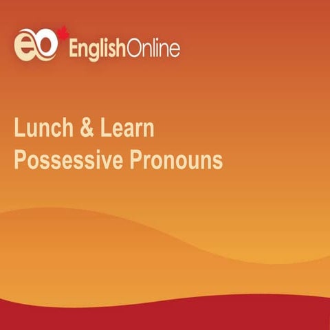 Possessive pronouns | PPTX