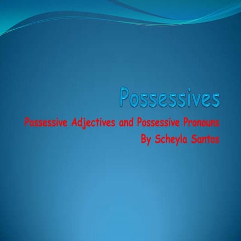 Possessives | PPT