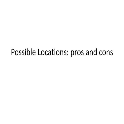 Possible locations | PPTX