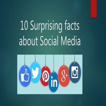 10 surprising facts about Social Media | PPT