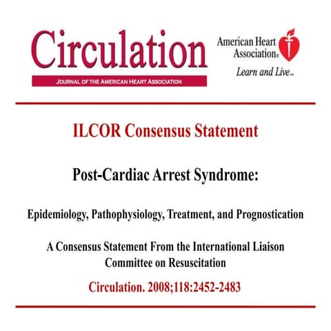 Post Cardiac Arrest Syndrome | PPTX