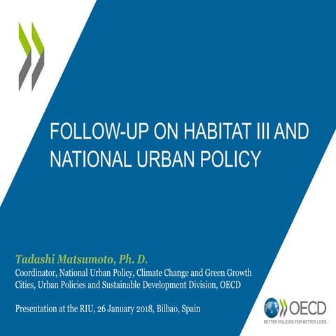 Post Habitat III and National Urban Policy at the OECD | PDF
