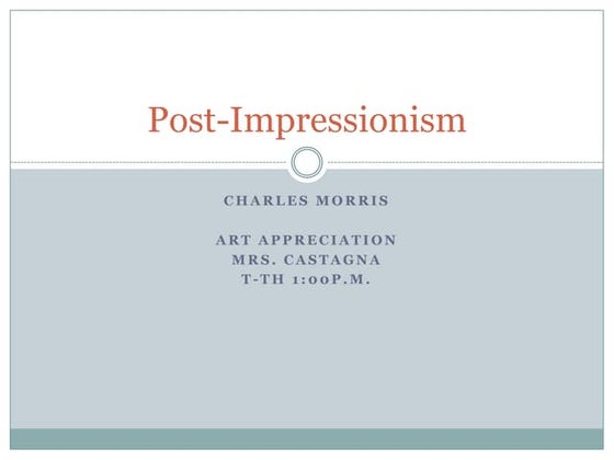 Impressionism art powerpoint presentation | PPT