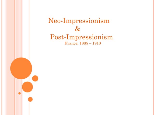 Post impressionism | PPTX