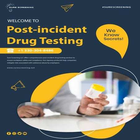 Post-incident Drug Testing - Drug Testing - Sure Screening LLC | PDF