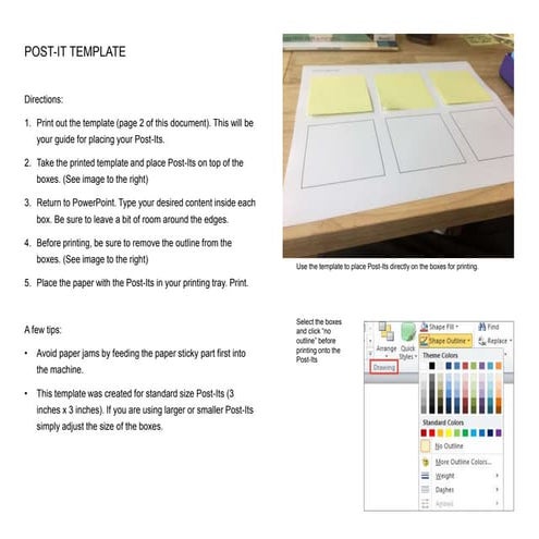 DIY Printable Post-Its | PPT