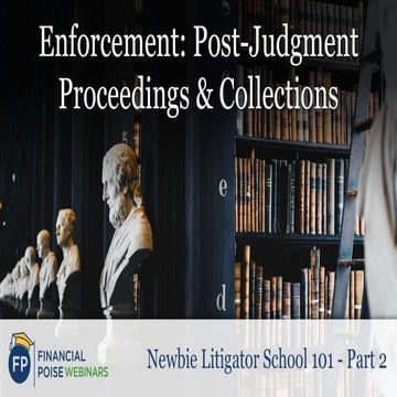 Enforcement: Post-Judgment Proceedings & Collections | PDF