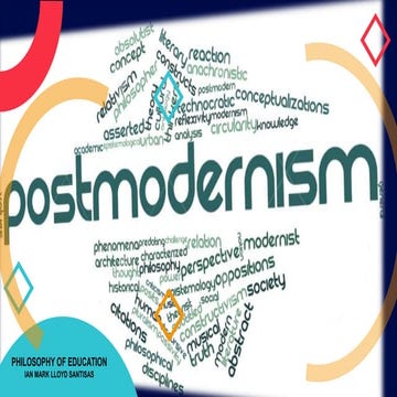 Post-Modernism in Education .pptx