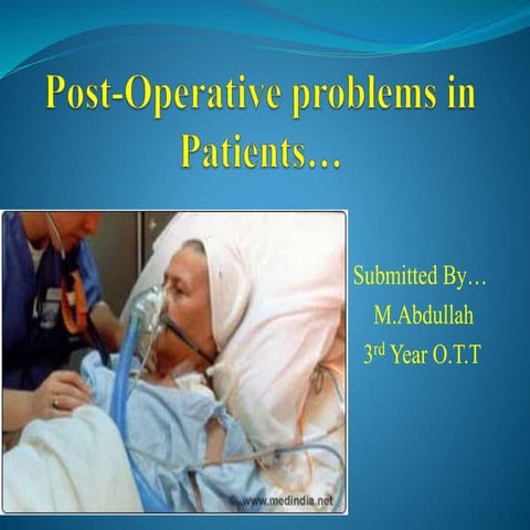Post op....infection , oliguria, dvt.. | PPTX | Infectious Diseases ...