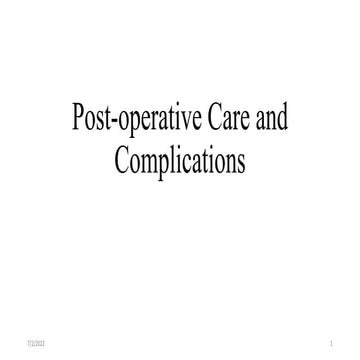 Post-op care and complications.pptx