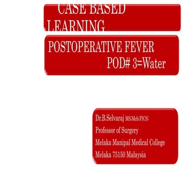 Post op fever- pod#3- uti | PPTX