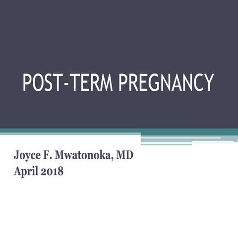 Post term pregnancy | PPTX