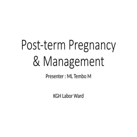 Post-term pregnancy and it's management .pptx