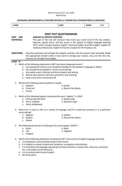 Grammar-LET Review | PPT