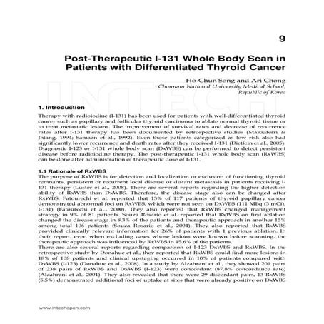 Post therapeutic i-131 whole body scan in | PDF
