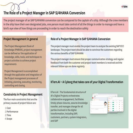 The Role of a Project Manager in SAP S/4HANA Conversion | PDF