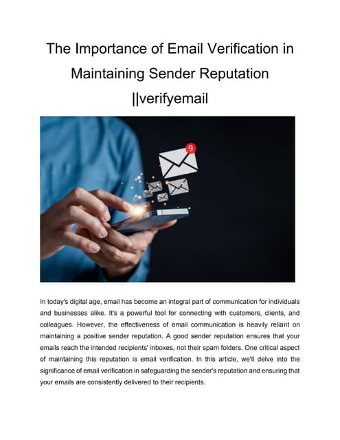 Email Verification vs. Validation: Understanding the Difference ...