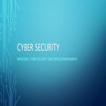 Mengenal Cyber Scurity | PPTX