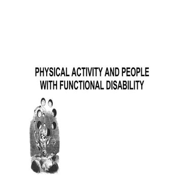 Physical activity and people with functional disability | PPTX