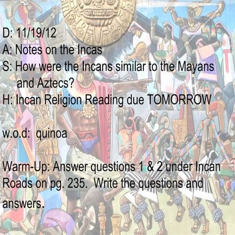 Inca and maya civilizations | PPT