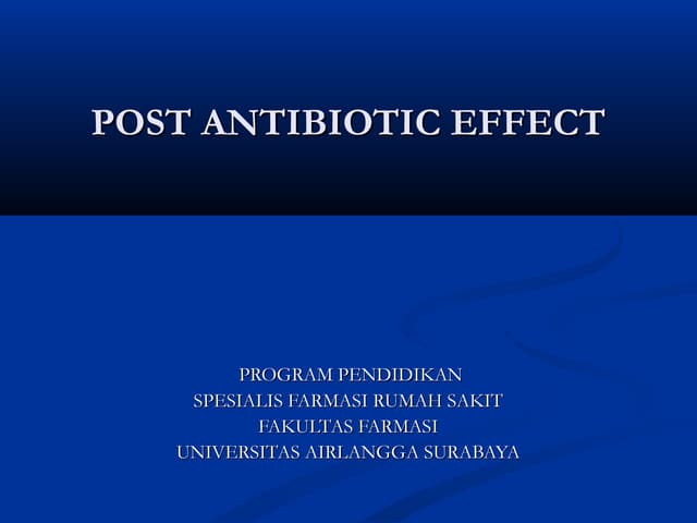 General principles of antimicrobial therapy | PPTX