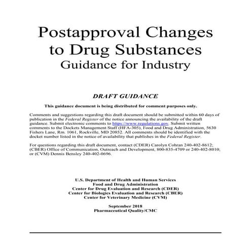 post approval changes-ds.pdf | Pharmaceutical Industry | Industries