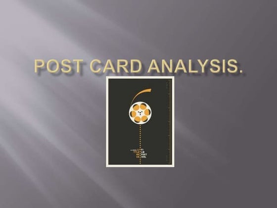Postcard ad analysis | PDF