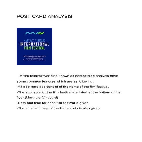 Post card analysis | DOCX