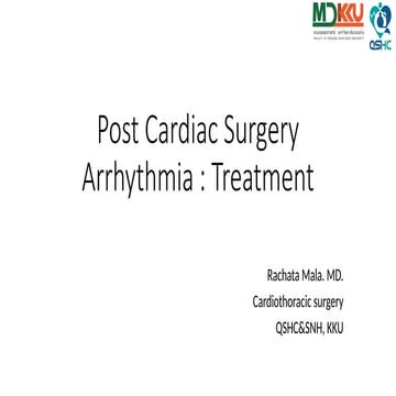 post cardiac arrhythmia.pptx fvffvfvfvfv | PPT