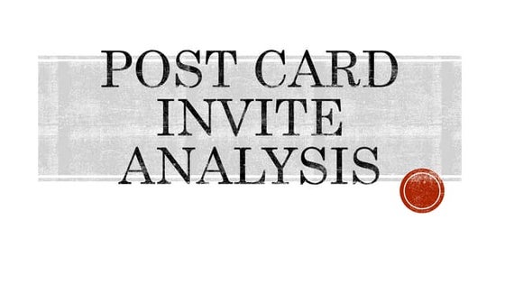 Poster analysis 2 | PPT