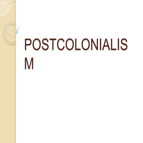 Postcolonial criticism | PPT