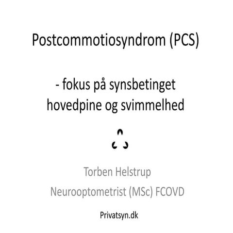 Postcommotiosyndrom | PPTX