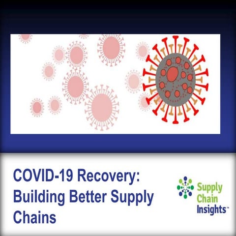 Post Covid-19 Recovery: Building Better Supply Chains | PPT