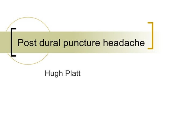 Lumbar puncture | PPTX | First Aid | Injuries