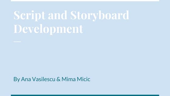 Script and Storyboard Development | PPTX | Screenwriting | Content ...