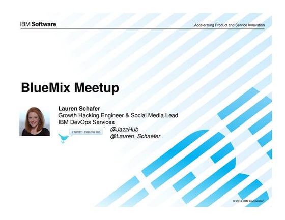 Bluemix dedicated slide | PPT