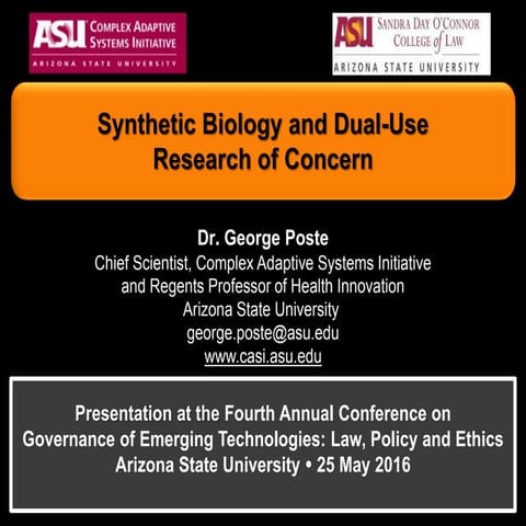 GET Conference at Arizona State University (25 May 2016) | PPT