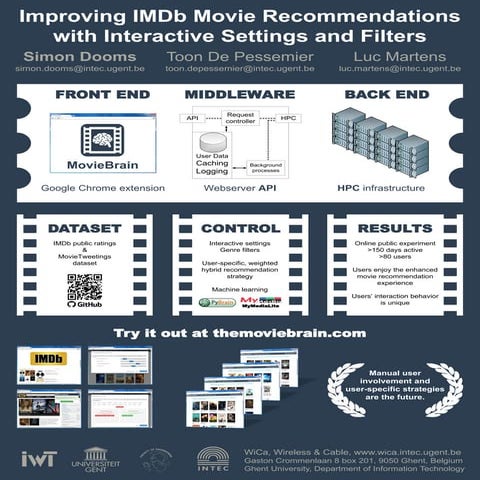 Improving IMDb Movie Recommendations with Interactive Settings and ...