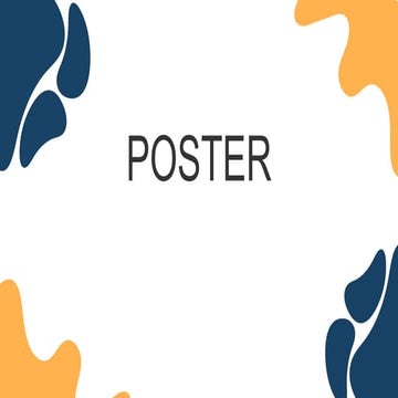 THE DEFINITION OF POSTER, KINDS OF POSTER | PPTX