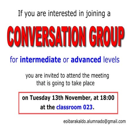 Poster conversation group | PDF