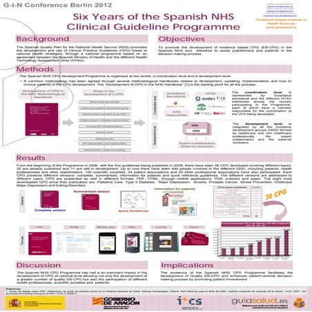 Six Years of the Spanish NHS Clinical Guideline Programme | PDF ...