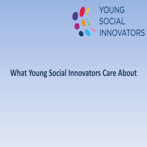 What Young Social Innovators Care About - Poster Activity | PPTX ...
