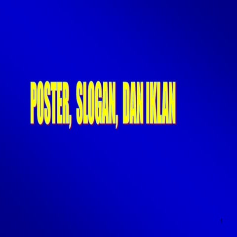Poster slogan-iklan | PPT