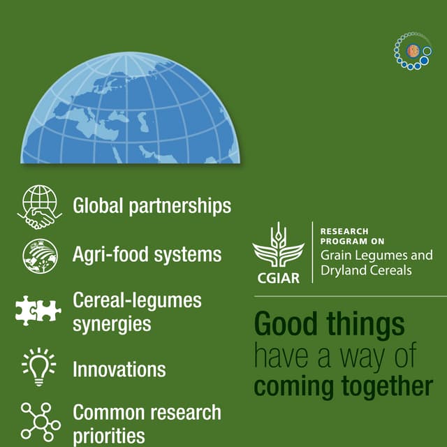 The CGIAR Research Program on Grain Legumes and Dryland Cereals (GLDC ...