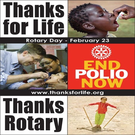 Thanks for Life - End Polio Now | PDF