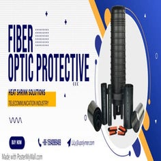 Telecommunication fiber optic splice protective heat shrink tubing ...