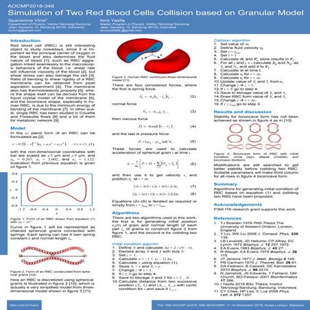 Simulation of Two Red Blood Cells Collision based on Granular Model | PDF